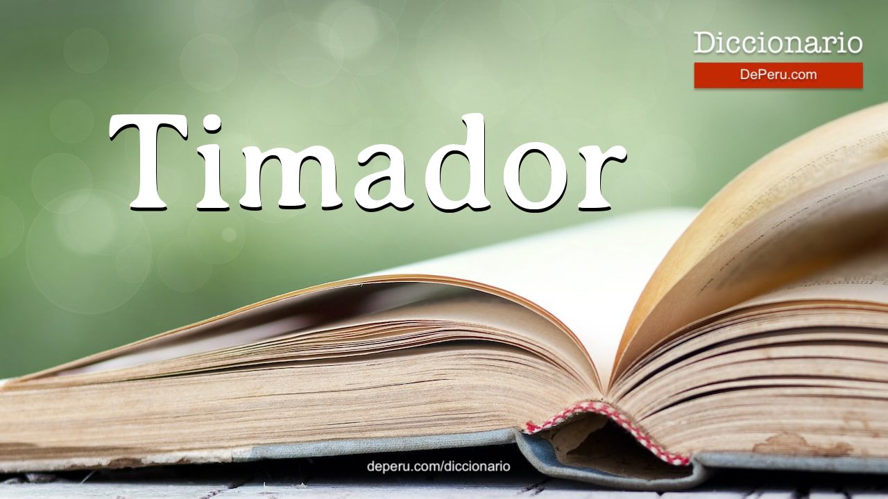 Palabra Timador en el diccionario